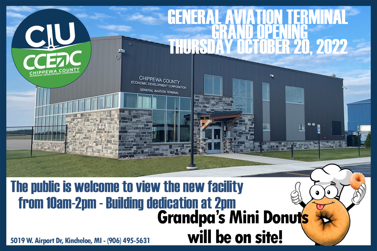 General Aviation Terminal Grand Opening - Chippewa County EDC